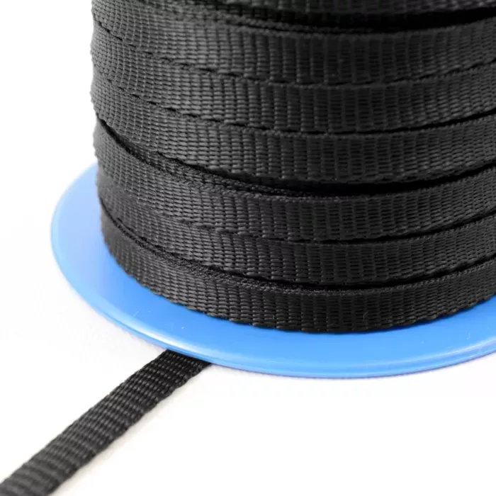 black polypropylene webbing