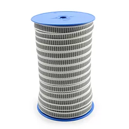 Roller shutter webbing strap - Grey/white - (14 mm) | Metaltis