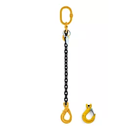 Lifting chain - 2t - 8mm - Leader - With shortening hook - G8 - Choose ...