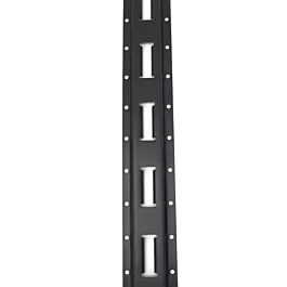Vertical mounting rail / E-track rail - 1.5m - Steel - Black | Metaltis