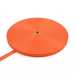 Polyester webbing - 25mm - 1,200kg - 100m roll - 2 stripes | Metaltis
