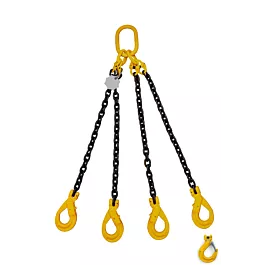 Lifting chain - 6.6t - 10mm - 4-leg - Without shortening hooks - G8 ...