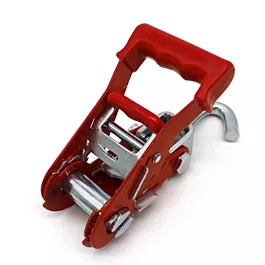 Ratchet with swivel hook - 3,000kg - 35mm - Red | Metaltis