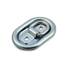 Anchor point - D ring - Flush mount (oval) - 2500kg | Metaltis
