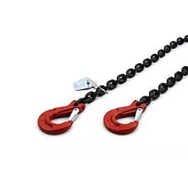 Tie-down chain - 2 clevis hooks - 10mm - 6,300kg - G8 | Metaltis