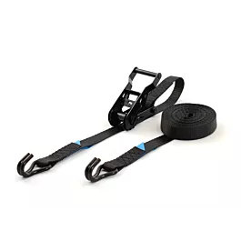 Tie-down Strap - 1.2T - 25mm - 2-part - Ratchet - Black + Custom label ...