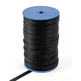 Polypropylene webbing - 15mm - 300kg - Spool - Black | Metaltis