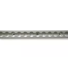 L-track rail with straight edge - 0.6m - Aluminum | Metaltis