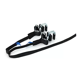 Tie-Down Strap - 250kg - 1.4m - 25mm - Wedge hooks - Black | Metaltis