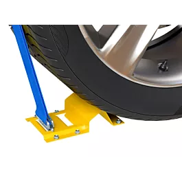 Wheel chock with E-track slots | Metaltis