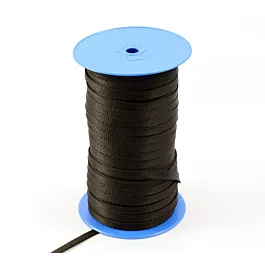 Polypropylene webbing - 10mm - 200kg - Spool - Black | Metaltis