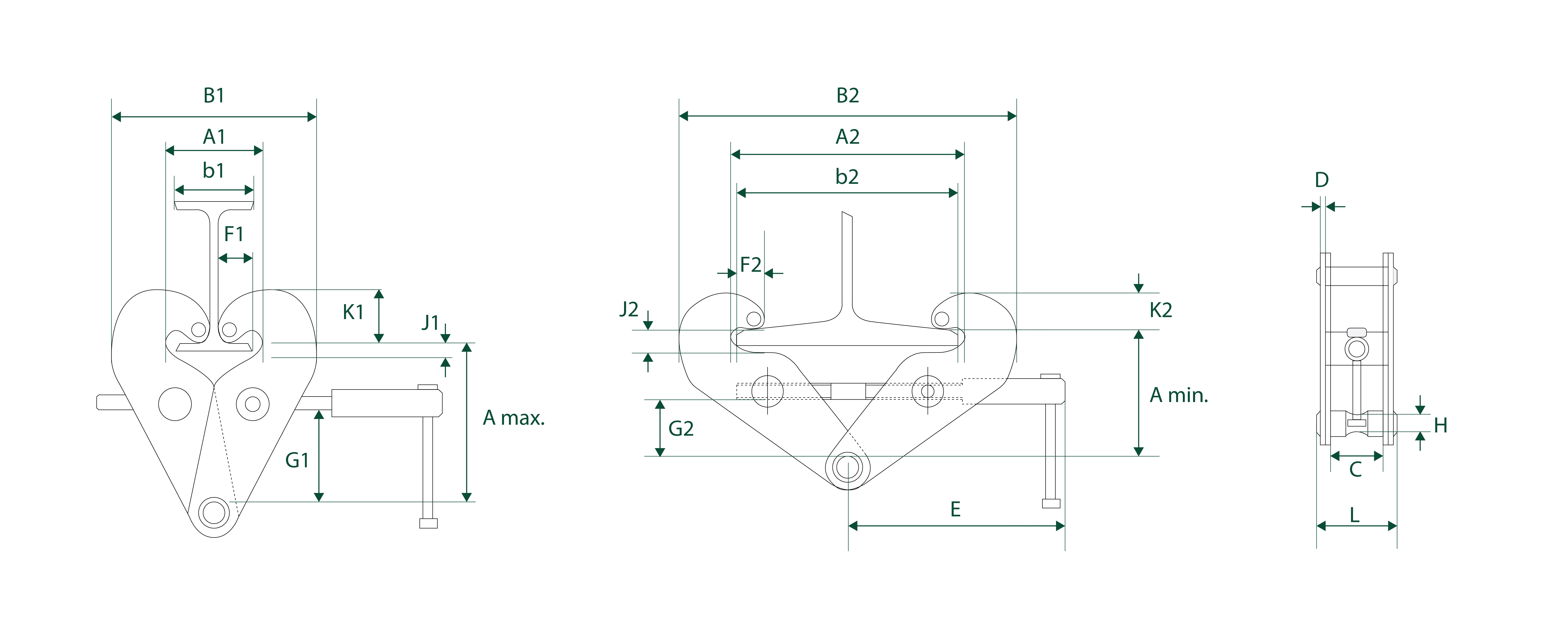 Balkenklem - Yale YC - Capaciteit 1.000 tot 10.000kg | Metaltis